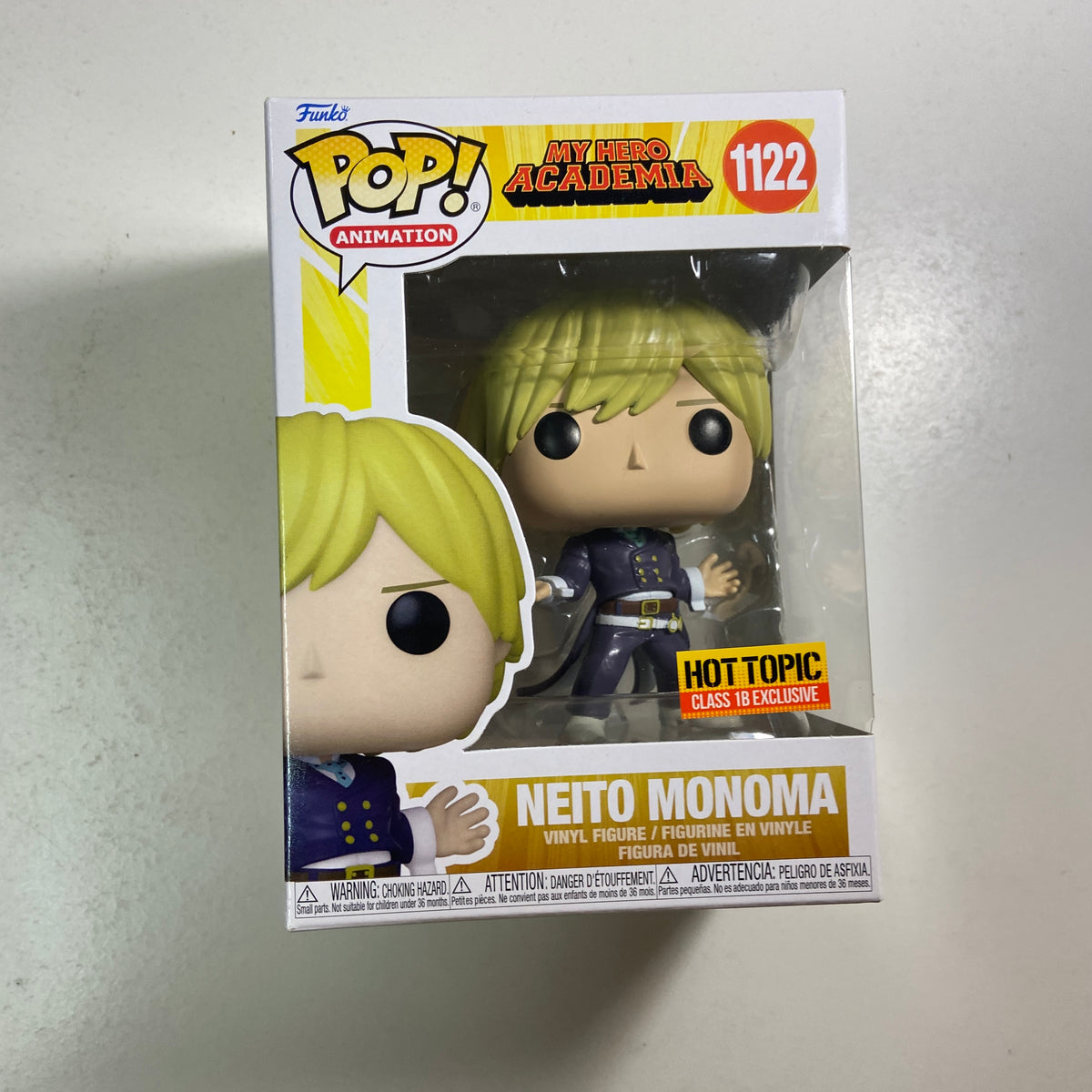 My Hero Academia - Neito Monoma Funko Pop 1122 Hot Topic Class 1B ...