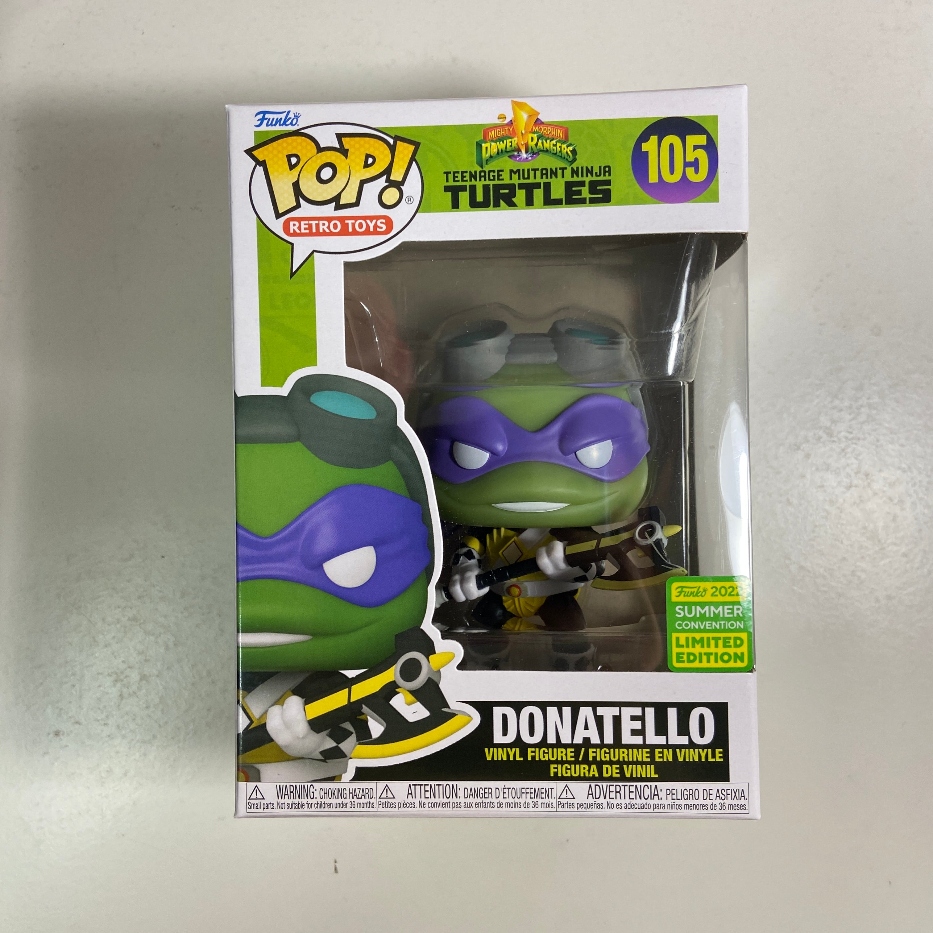 Teenage Ninja Mutant Turtles x Power Rangers - Donatello Funko Pop 105 ...