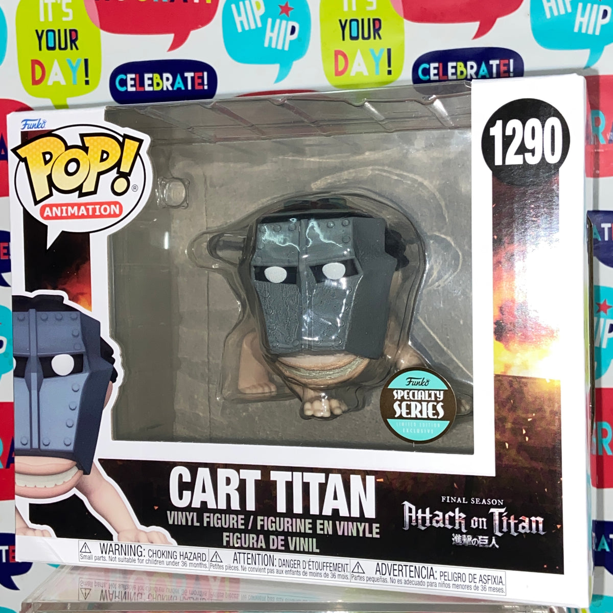 Attack on Titan - Cart Titan 6 Inch Funko Pop 1290 Specialty Series ...
