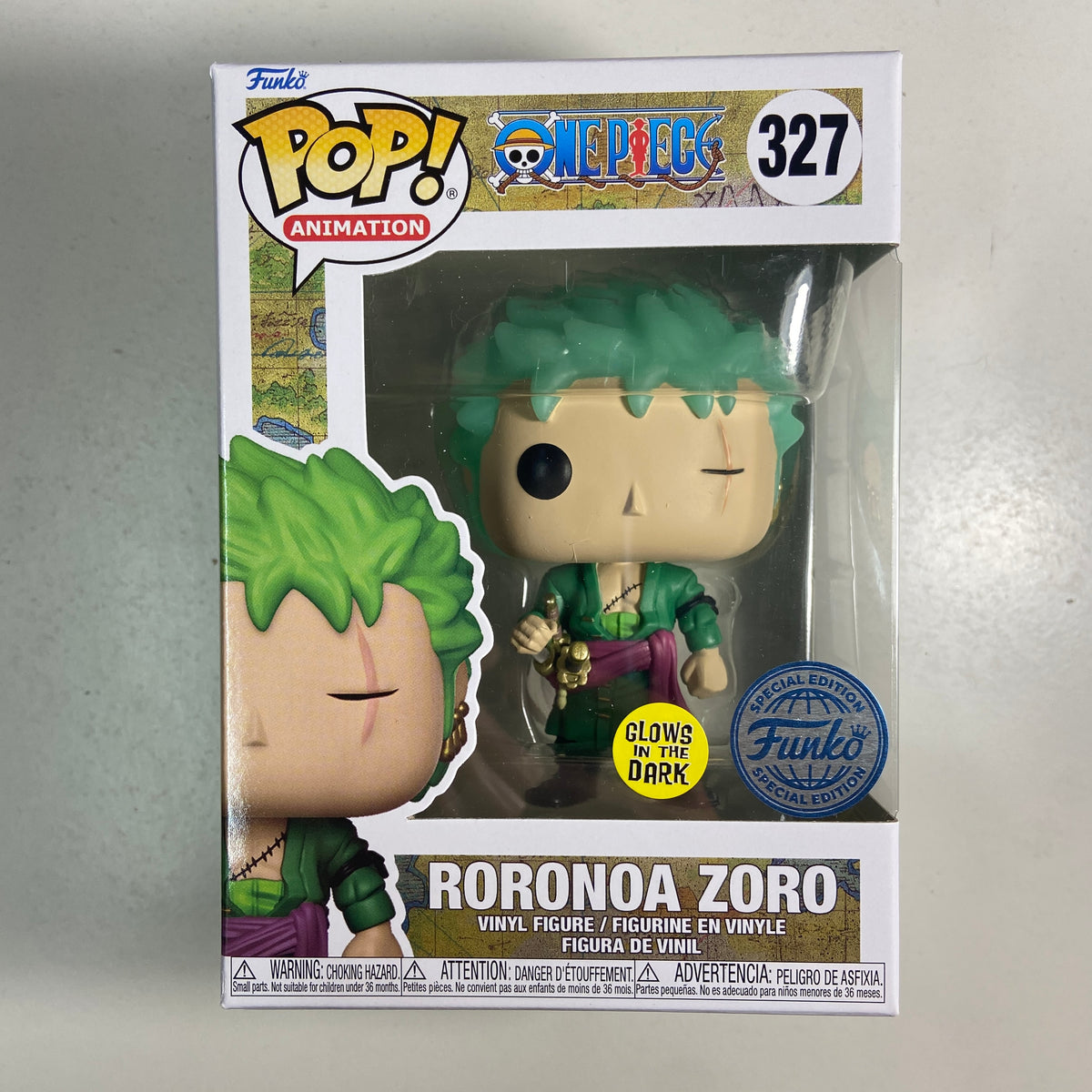 One Piece - Roronoa Zoro (Glow) Funko Pop 327 Exclusive– Vancity Pops