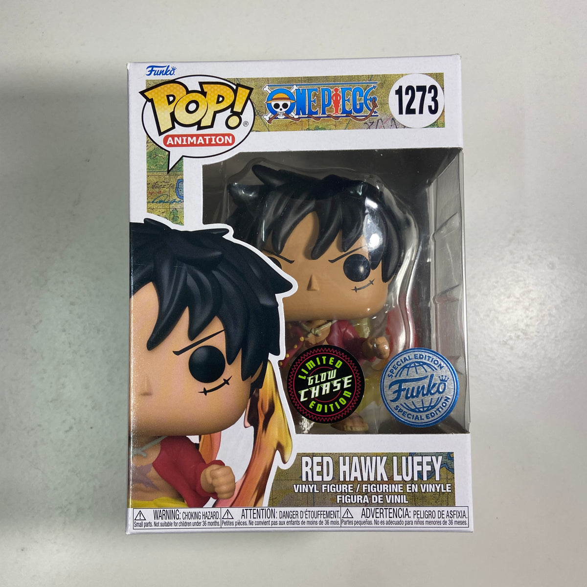 One Piece - Luffy Red Hawk (Glow Chase) Funko Pop 1273 Exclusive ...