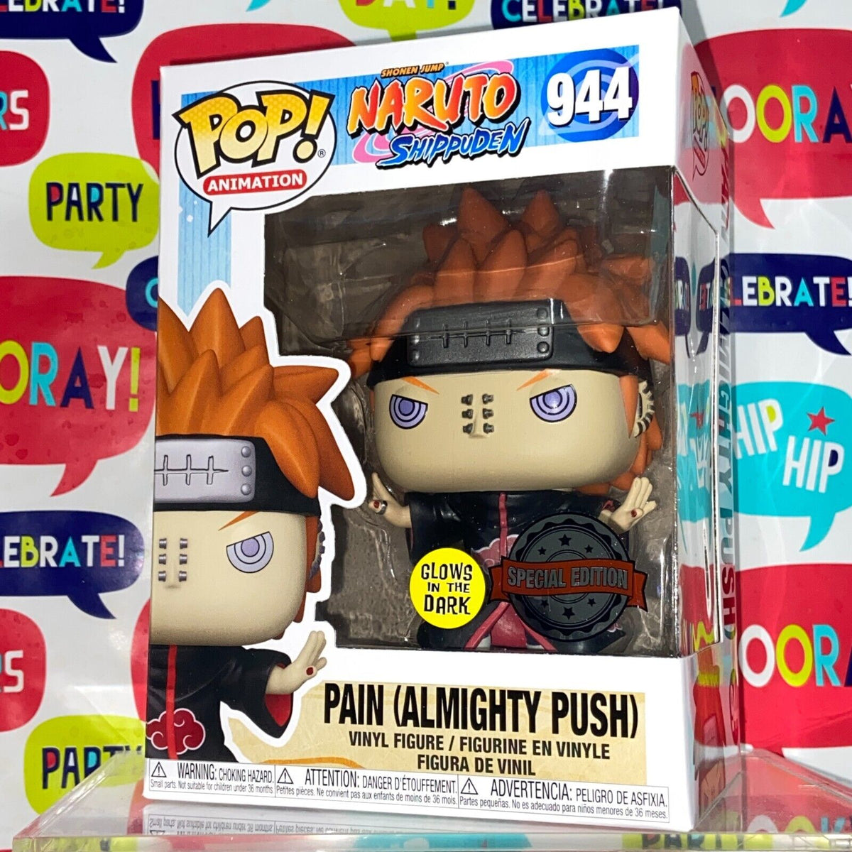 Naruto - Pain (Almighty Push) GLOW Funko Pop #944– Vancity Pops